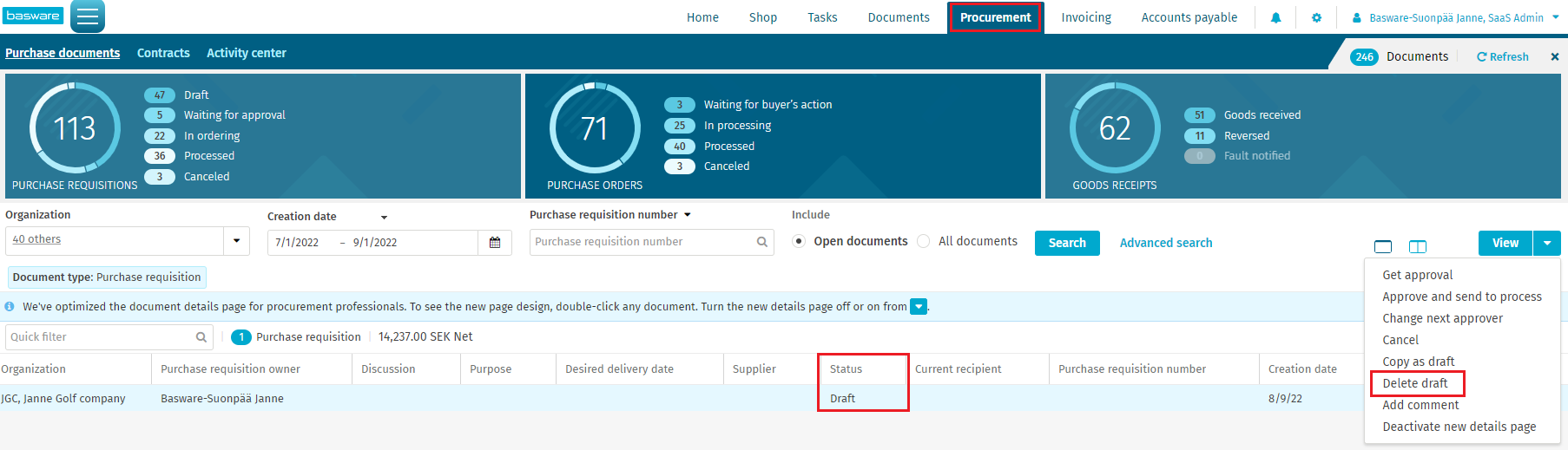 Basware - Knowledge Base Article - Basware Customer Support